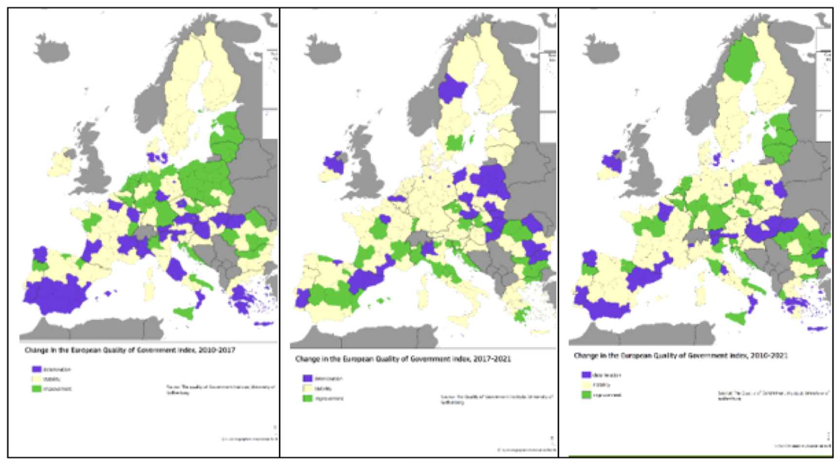 Change and Continuity in Quality of Government: Trends in subnational ...