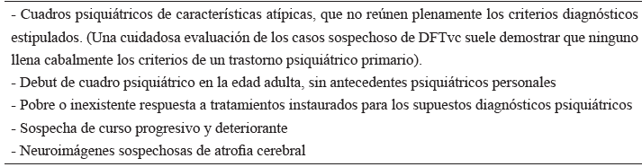 Demencia frontotemporal – variante conductual como diagnóstico ...