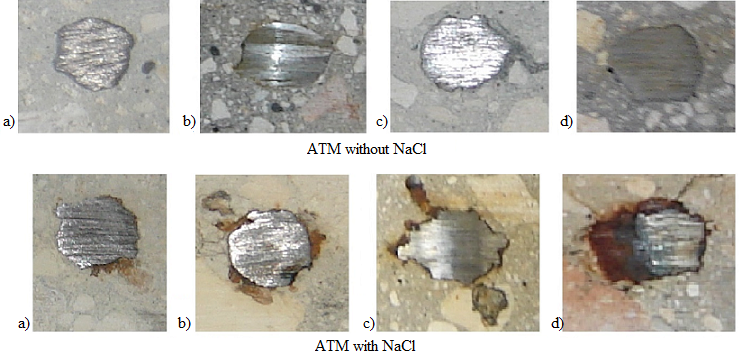 Analysis of the concrete-steel interface in specimens exposed to the ...