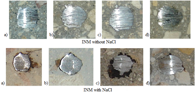 Analysis of the concrete-steel interface in specimens exposed to the ...