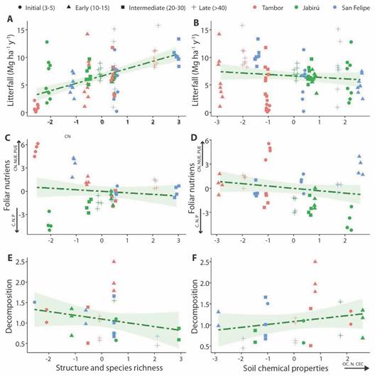 Litterfall and nutrient transfer dynamics in a successional gradient of ...