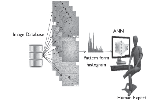 System for the recognition of wear patterns on microstructures of ...